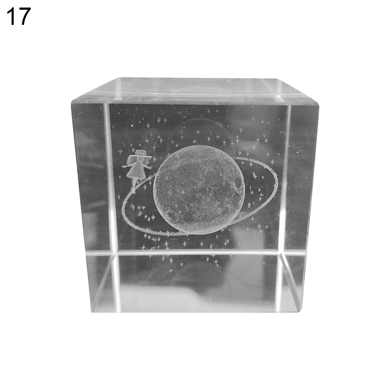 Grandest Birch Cube Prism Decor Ornamental Smooth Surface Modern Style ...