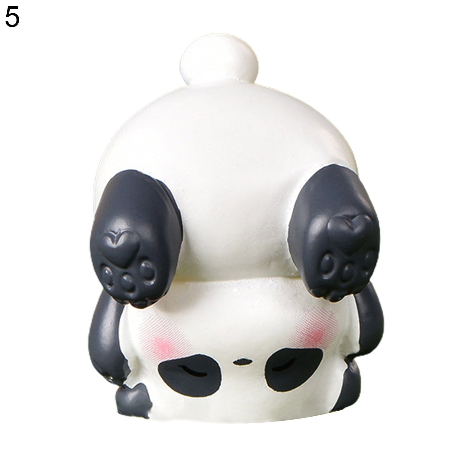 Grandest Birch Delicate Panda Figurine Cartoon Casting Resin Adorable ...