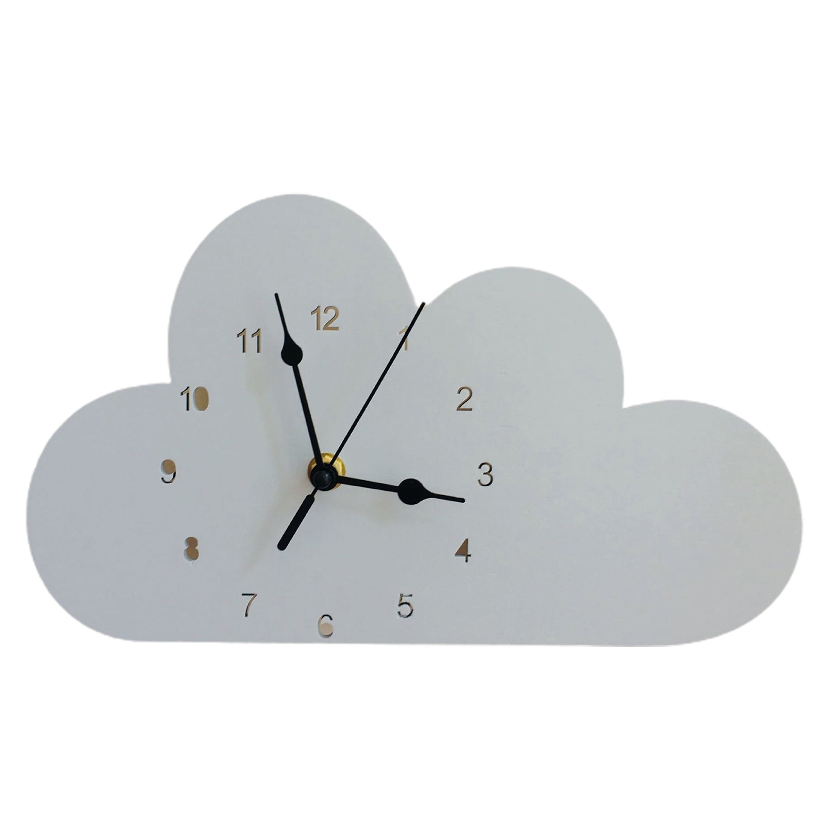 Grandest Birch Hanging Clock Delicate Removable Cloud-shaped Cartoon ...