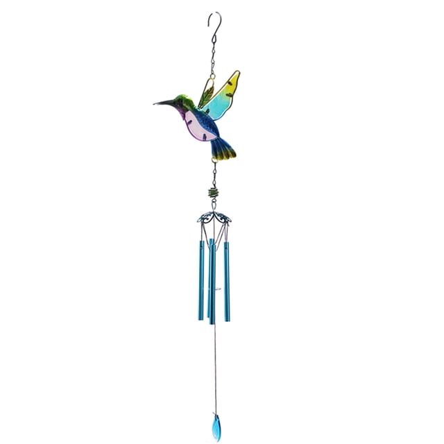 Grandest Birch Hummingbird Metal Tubes Wind Chime Bell Home Yard Wall ...