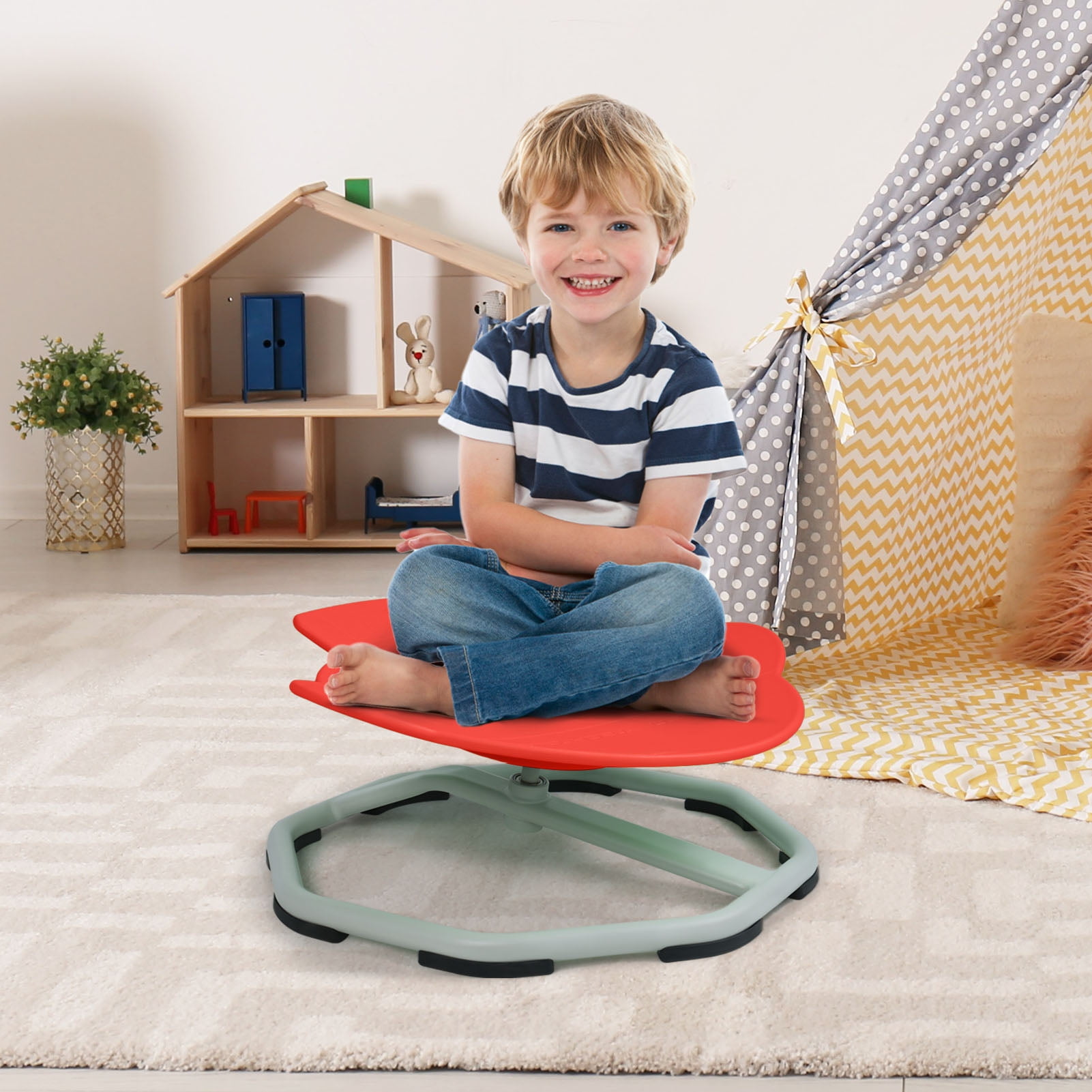 Grandest Birch Kids Sensory Swivel Chair,Autistic Kids Sensory Swivel ...