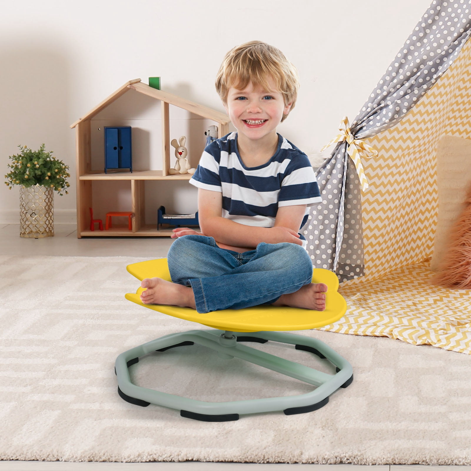 Grandest Birch Kids Sensory Swivel Chair,Autistic Kids Sensory Swivel ...