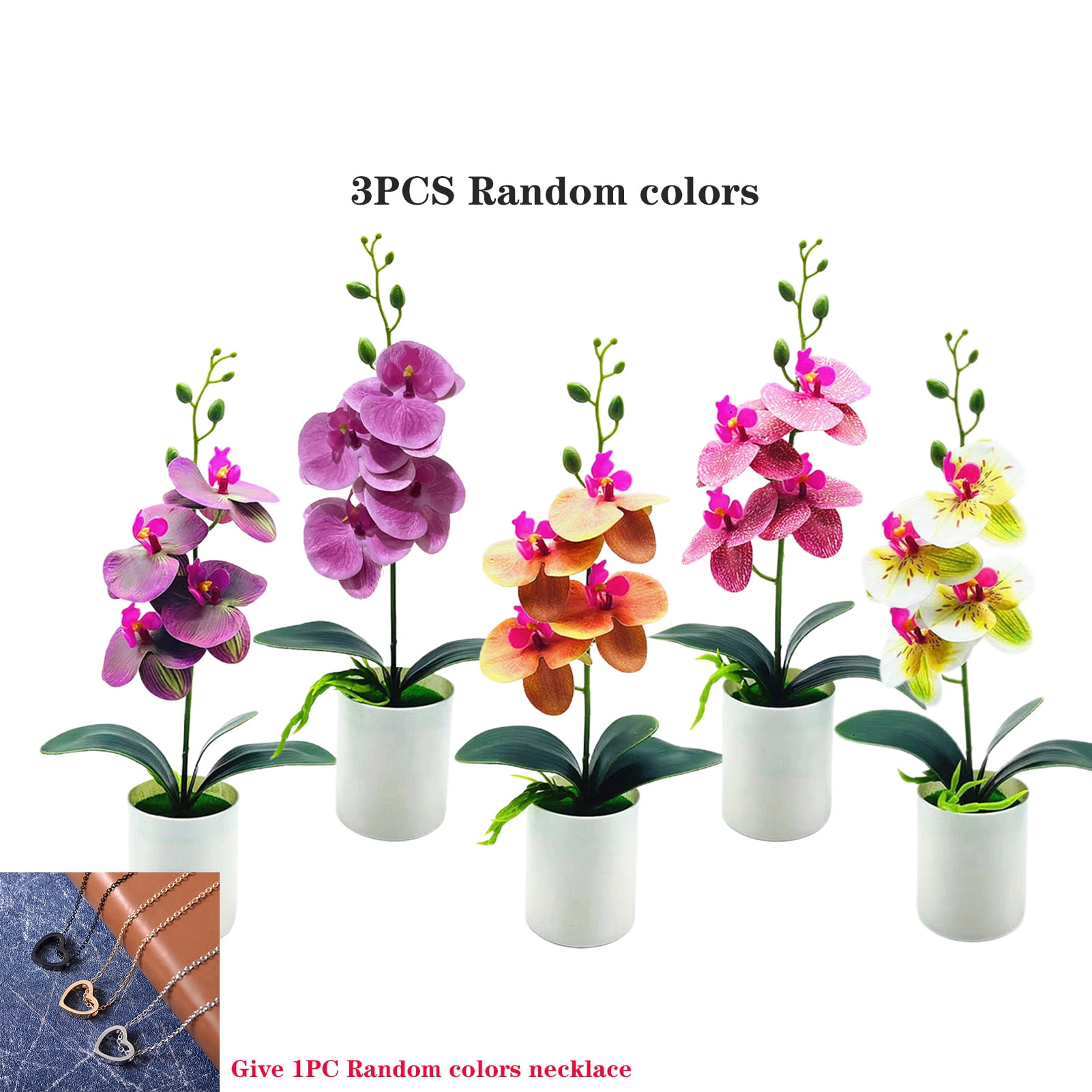 Grandest Birch Random colors 3PCS Artificial Plant No-watering ...
