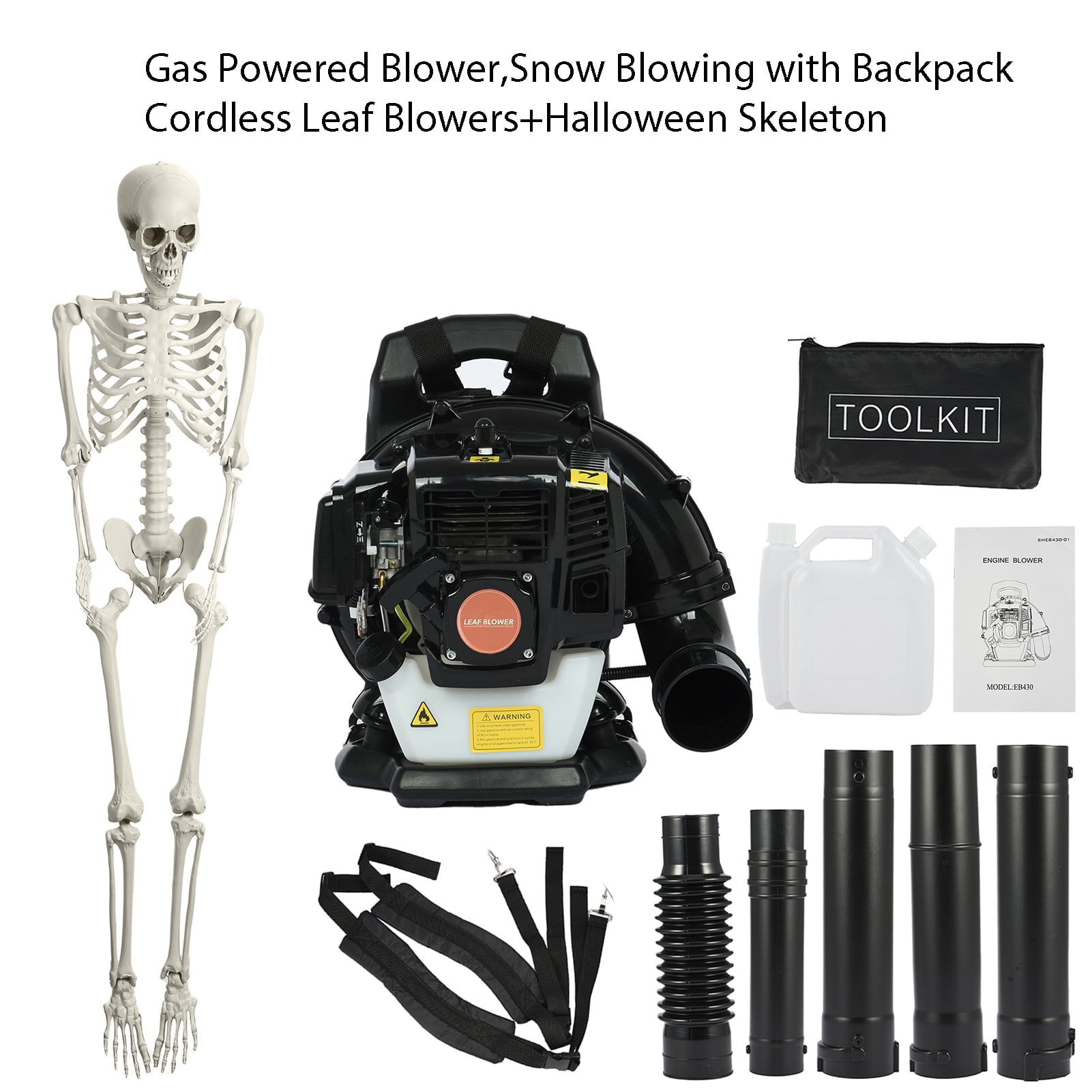 Grandest Birch Snow Blowing with Backpack, Cordless Leaf Blowers,52CC 2 ...