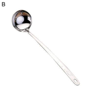 iPstyle Large Deep Stainless Steel Soup Ladle with Long Handle, Heavy ...