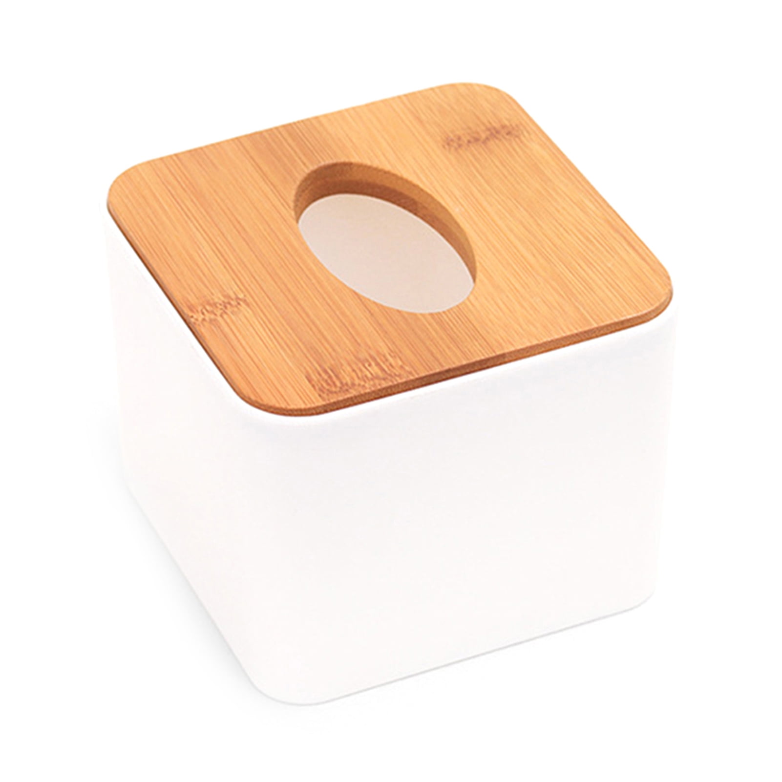 Grandest Birch Tissue Box Sturdy Space Saving PP Log Cover Tissue Box ...