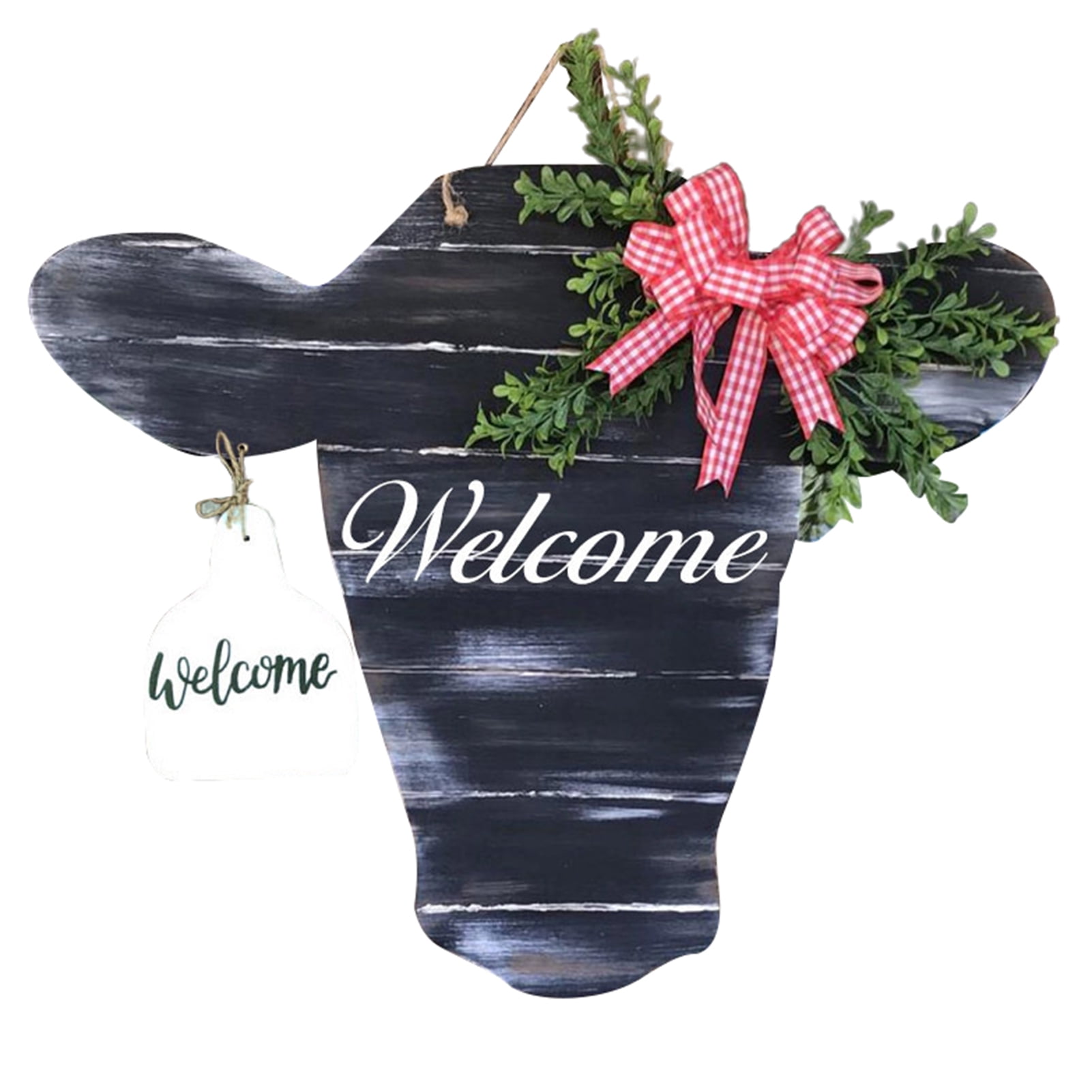 Grandest Birch Welcome Porch Sign Cow Head Shaped DIY Craft Acrylic ...