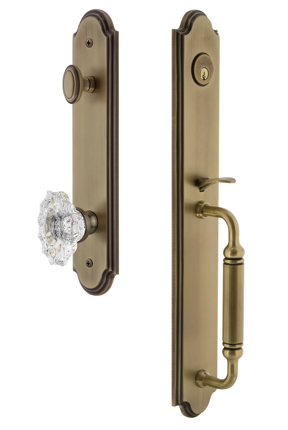 Grandeur Arccgrbia_Eset_238 Arc Solid Brass Rose Keyed Entry Single ...