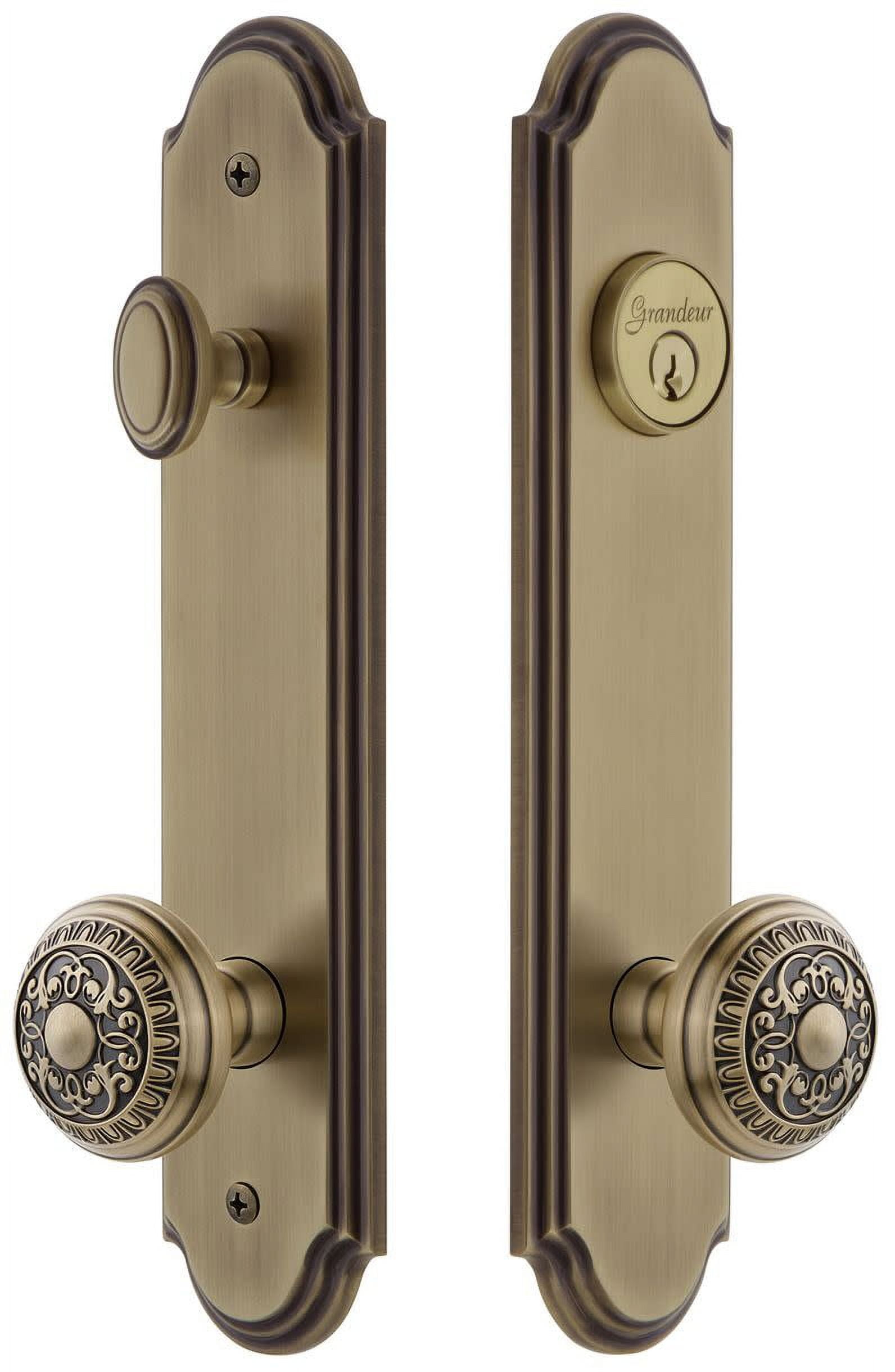 Grandeur Arcwin_Tp_Eset_238 Arc Solid Brass Tall Plate Single Cylinder ...