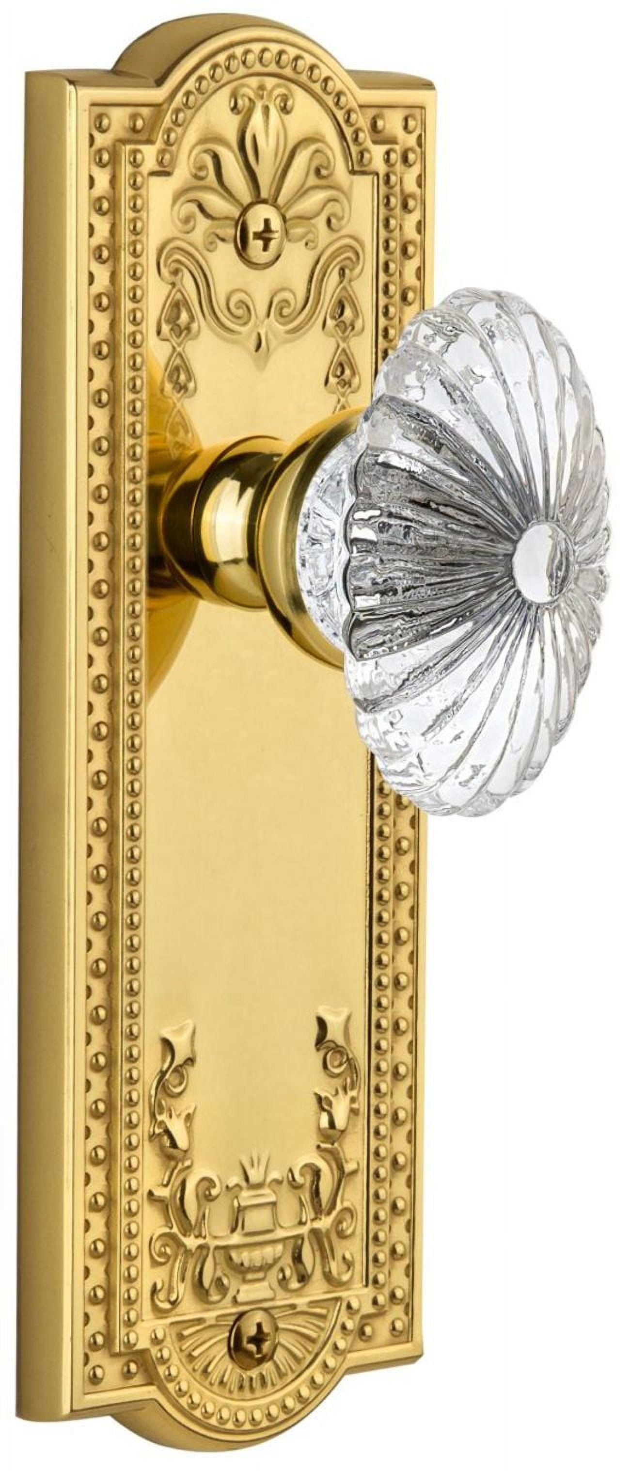 Grandeur Parbur_Sd_Na Parthenon Solid Brass Rose Single Dummy Door Knob - Brass - Walmart.com