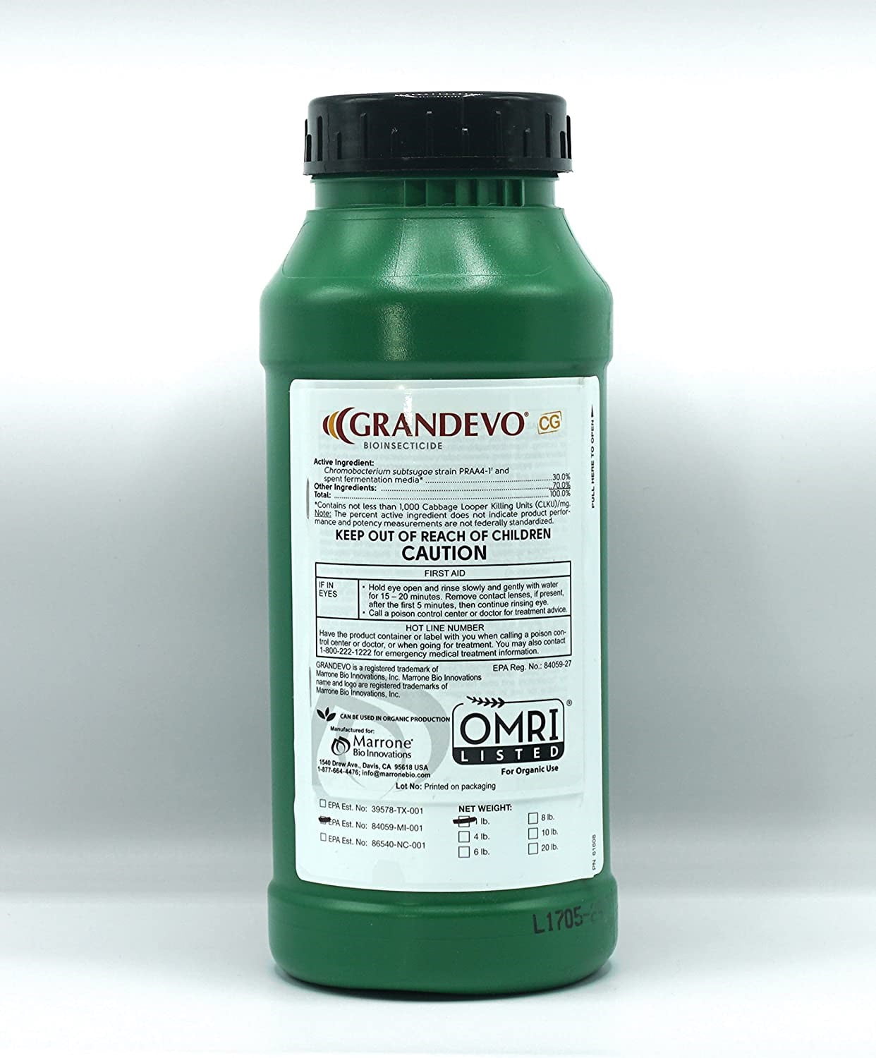 Marrone Bio Grandevo CG Biological Insecticide Spray for Garden Bugs ...