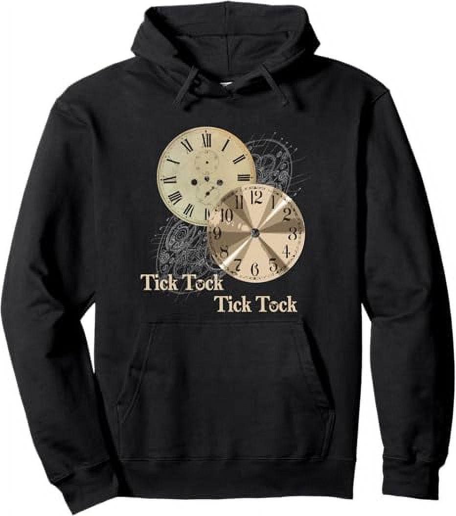 Grandfather Clock Alarm Clock Time Antique Clock Pullover Hoodie ...