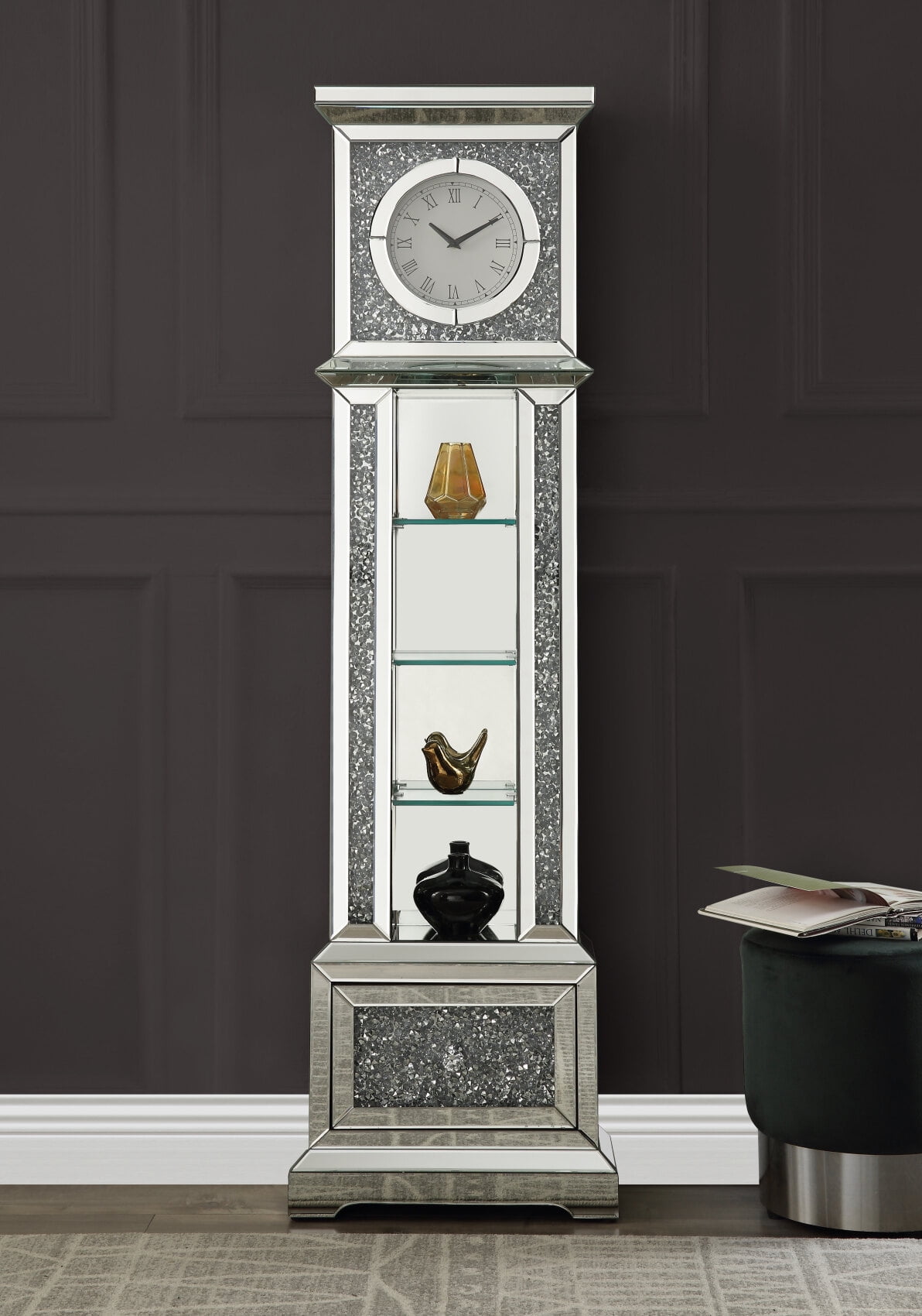 Grandfather Clock with Storage Cabinets, Floor and Grandfather Clocks ...