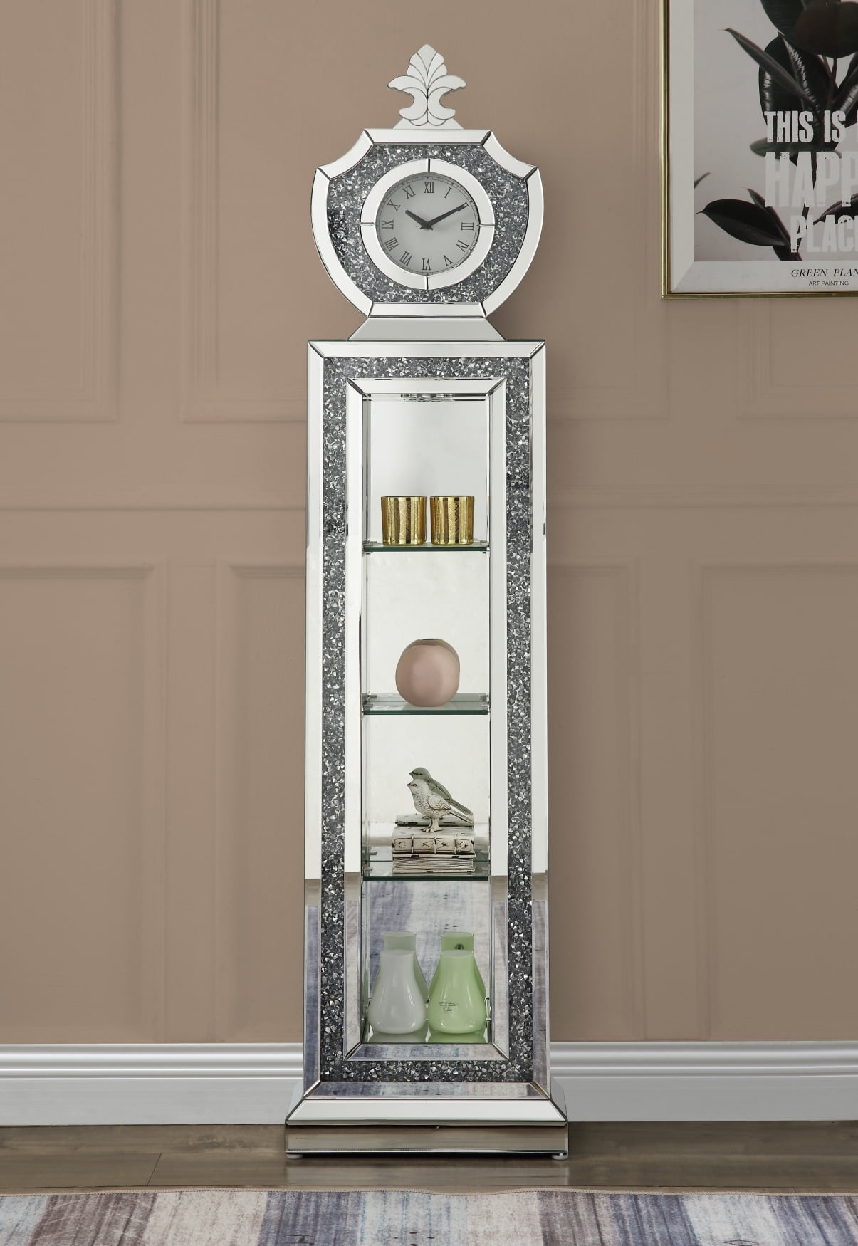 Grandfather Clock with Storage Cabinets, Floor and Grandfather Clocks ...
