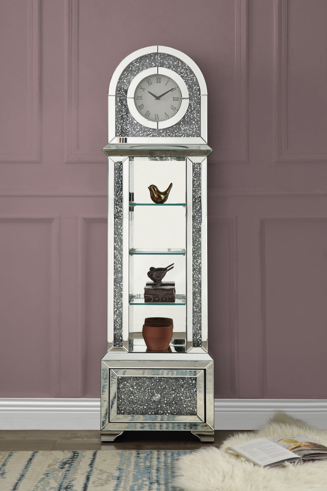 Grandfather Clock with Storage Cabinets, Floor and Grandfather Clocks ...