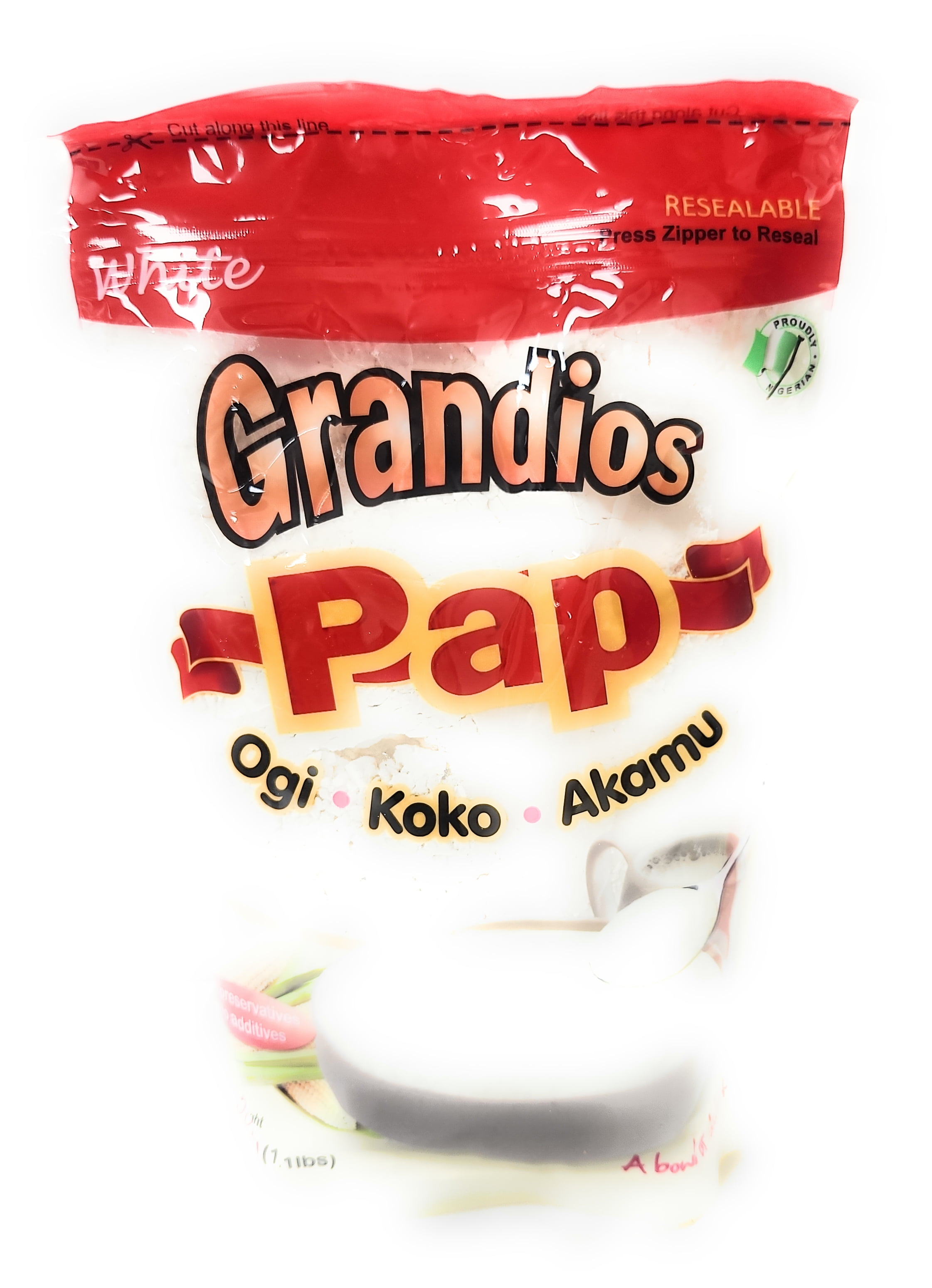 Grandio Fermented White Corn Pap/ Ogi / Akamu 1.1lbs/ 500g - Walmart.com