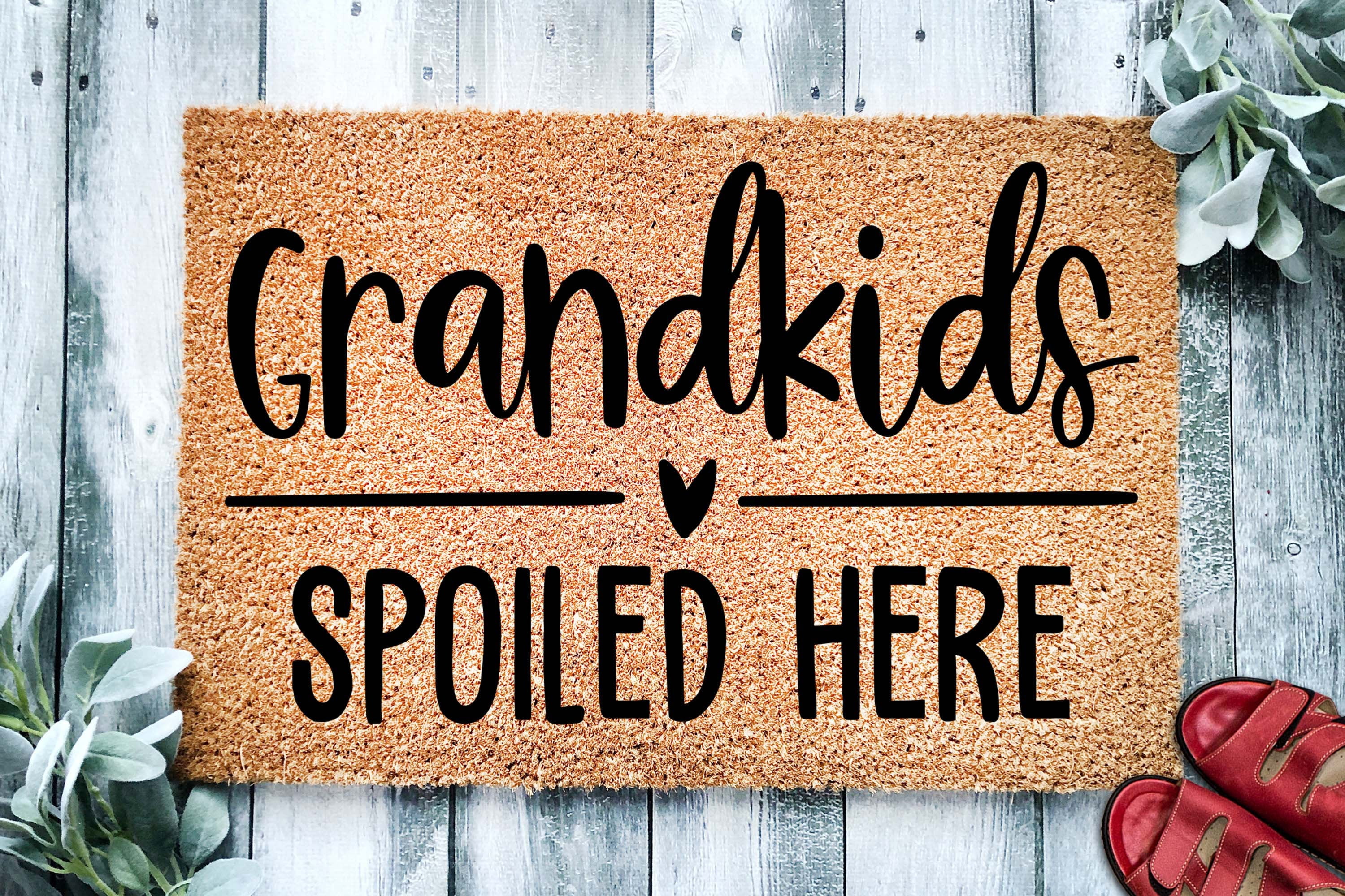 Grandkids Spoiled Here| Funny Grandparents Doormat | Welcome Mat ...