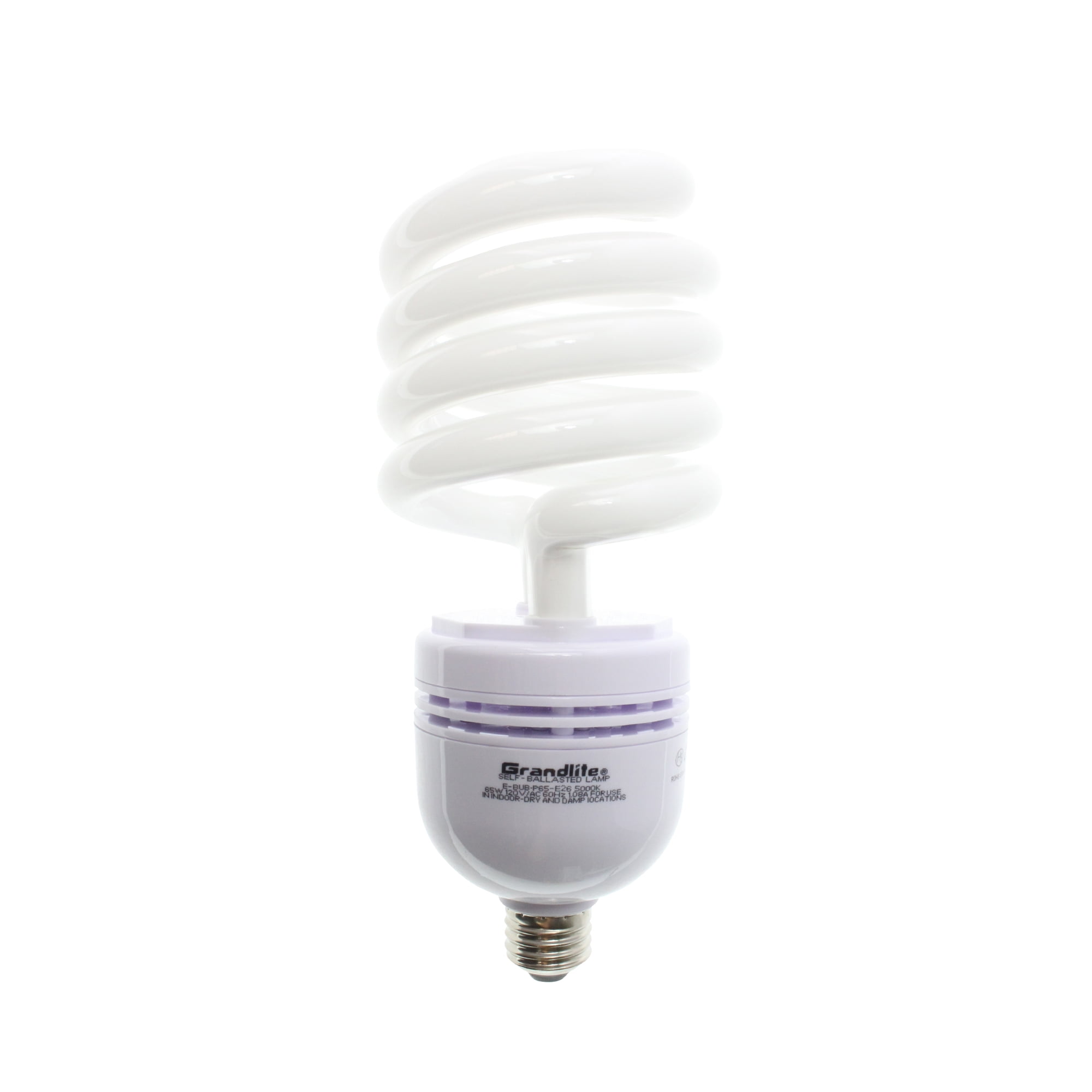 Grandlite E-BUB-P65-E26 Self Ballasted Compact Fluorescent Lamp, CFL ...