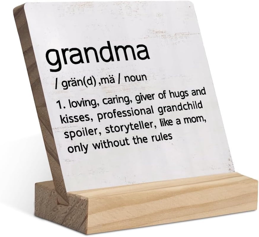 Grandma Appreciation Gifts Wood Plaque With Wooden Stand,Grandma ...