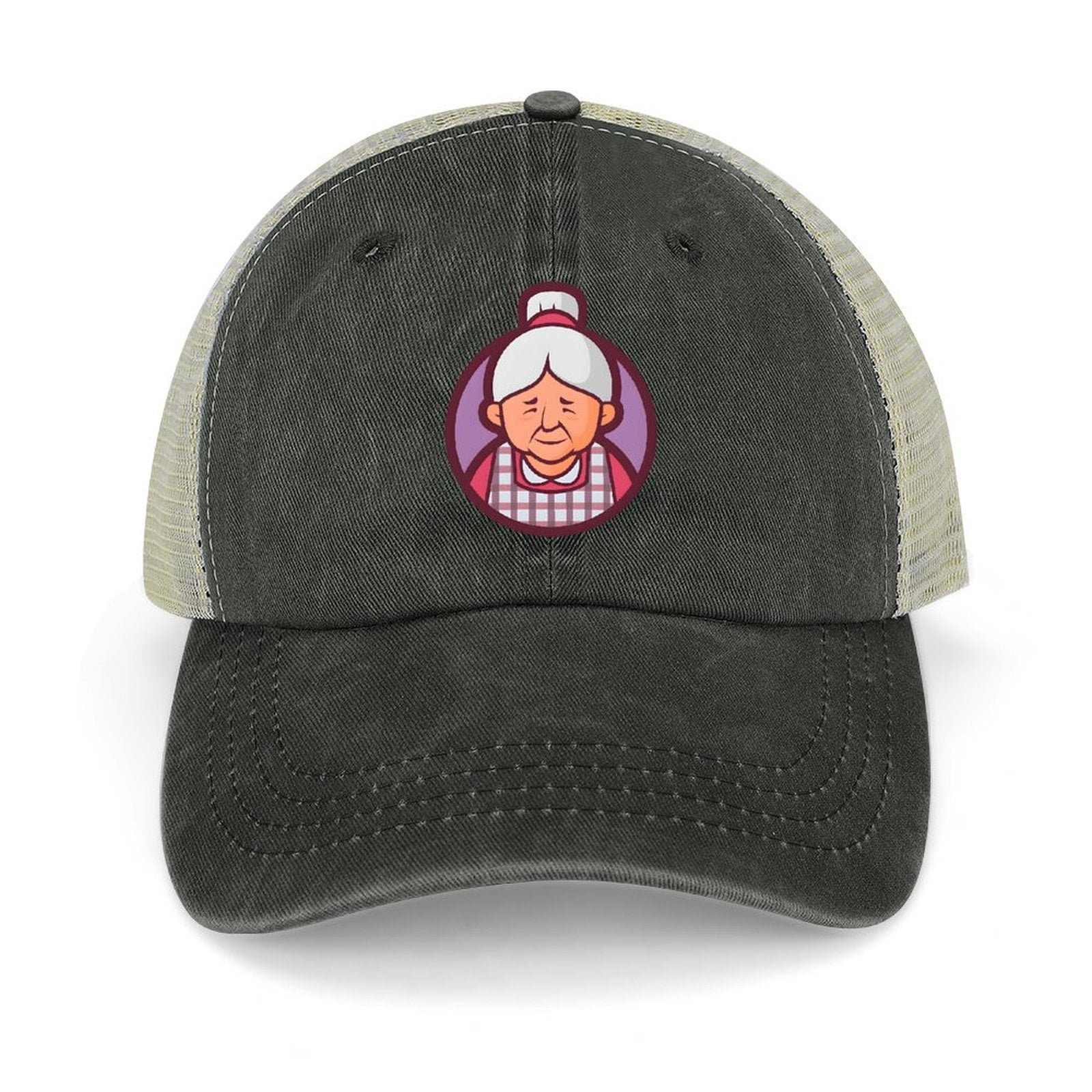 Grandma Black Baseball Cap for Men Women, Adjustable Snapback Hats ...