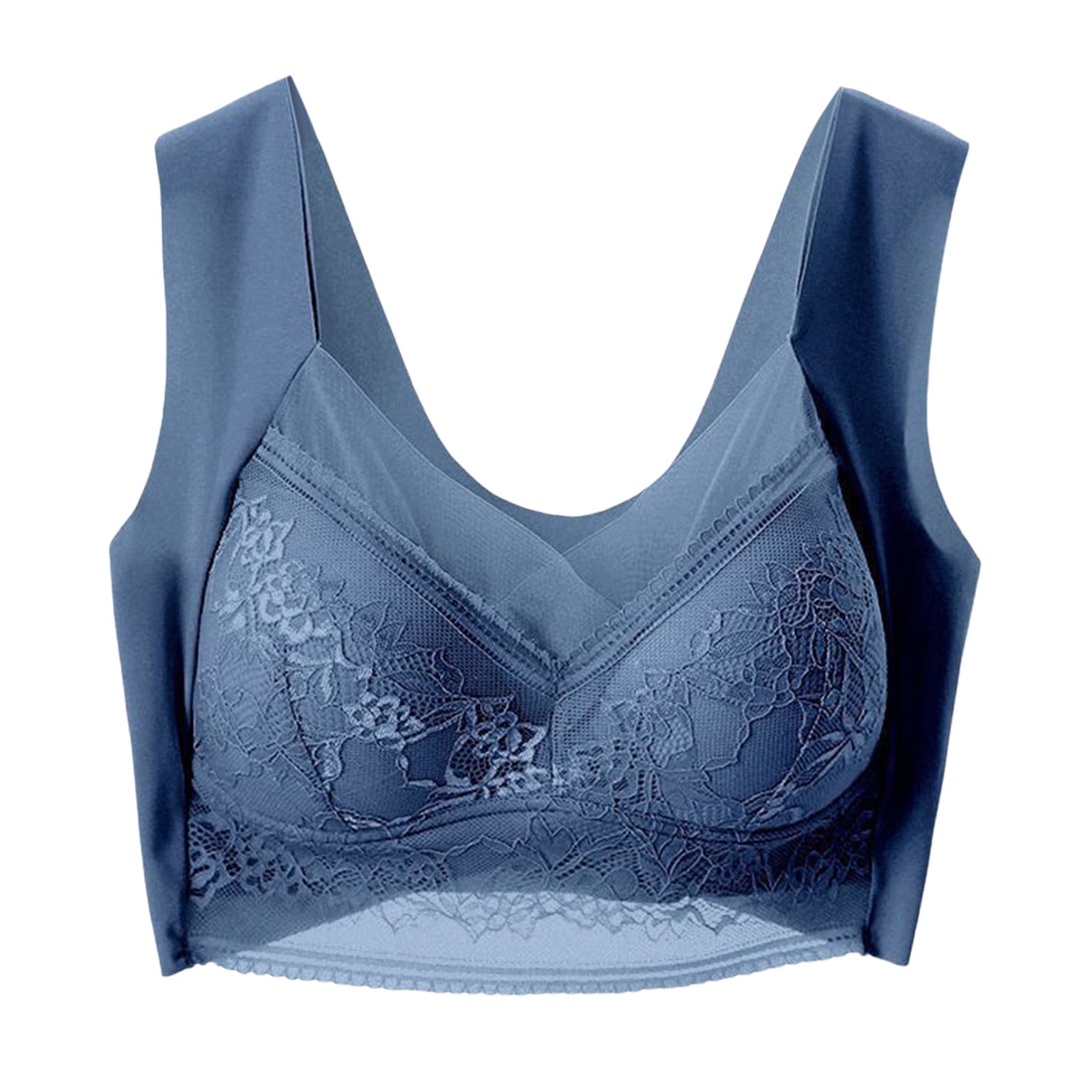 Grandma Bra Unlined Bras Women's Wireless Bra With Seamless Smooth ...