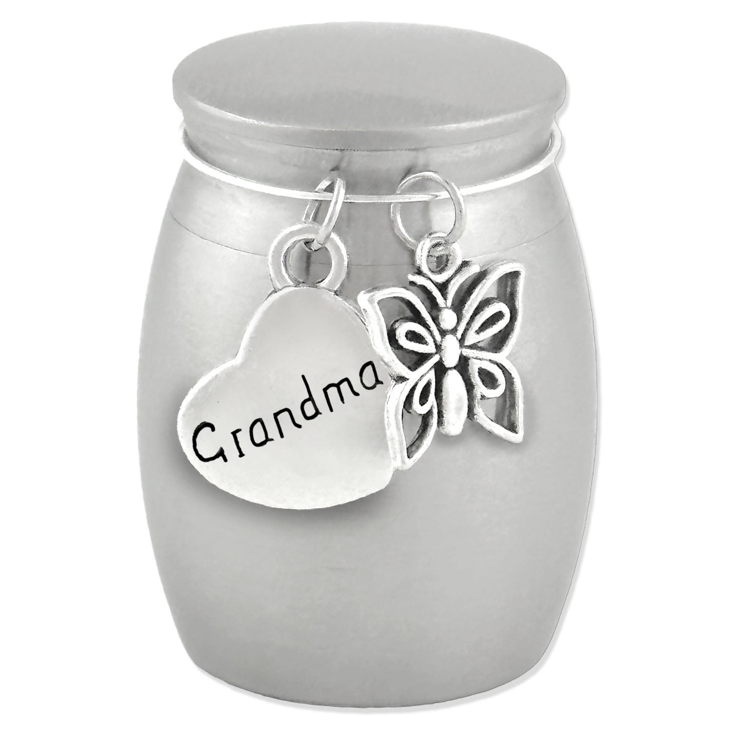 Grandma Butterfly Mini Urn Cremation Ashes Holder Memorial Keepsake ...