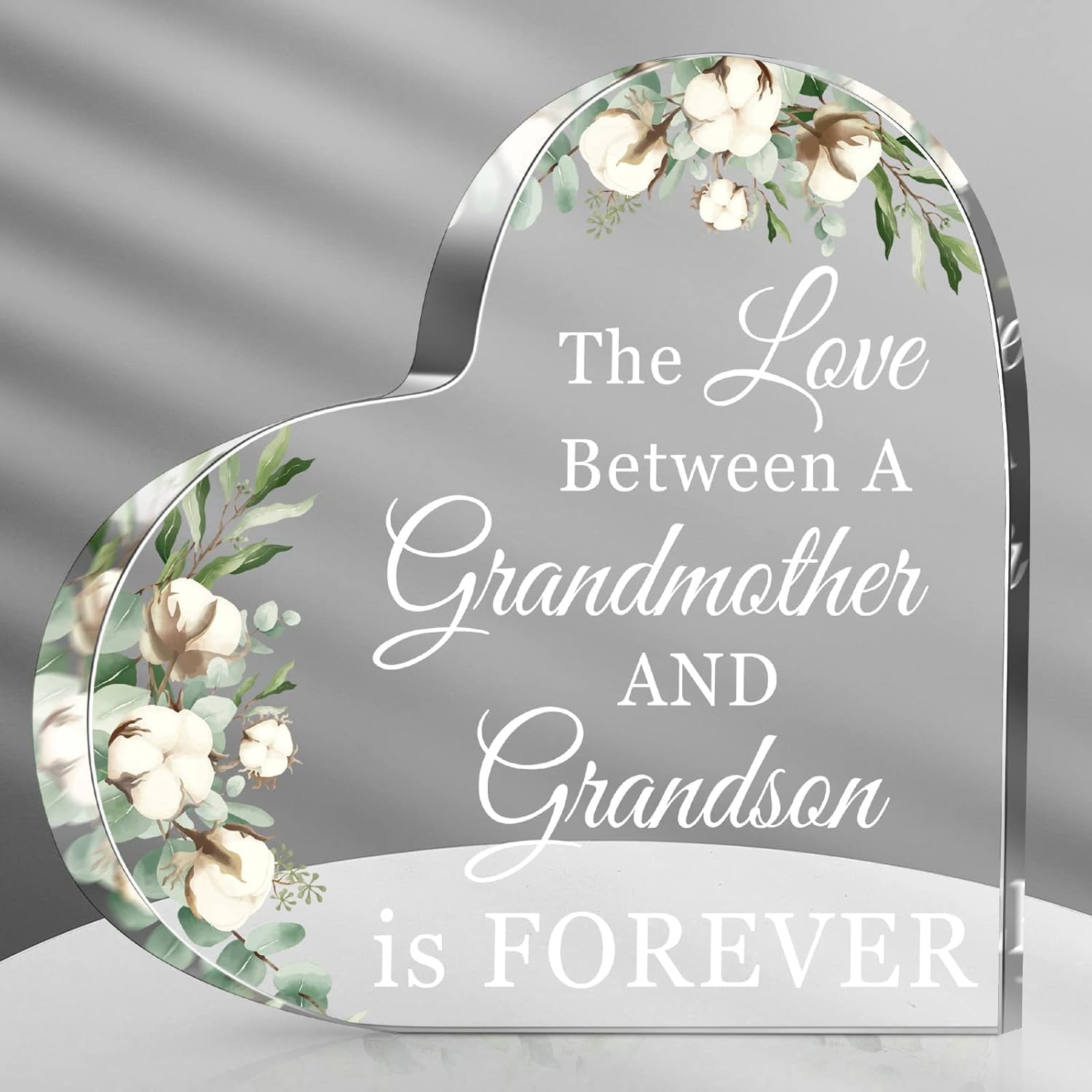 Grandma Christmas Gift Grandma Birthday Gift Acrylic Heart Shape ...