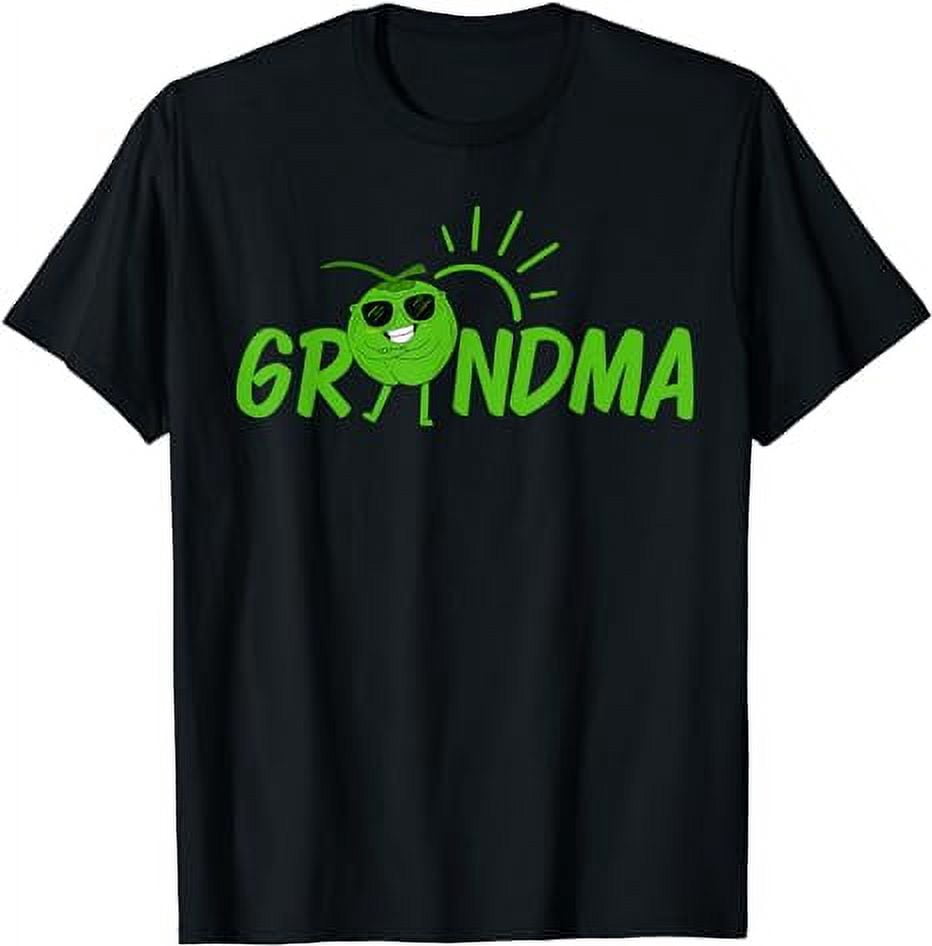 Grandma Coconut Design Summer Vacation Season Fruit Lovers T-Shirt ...