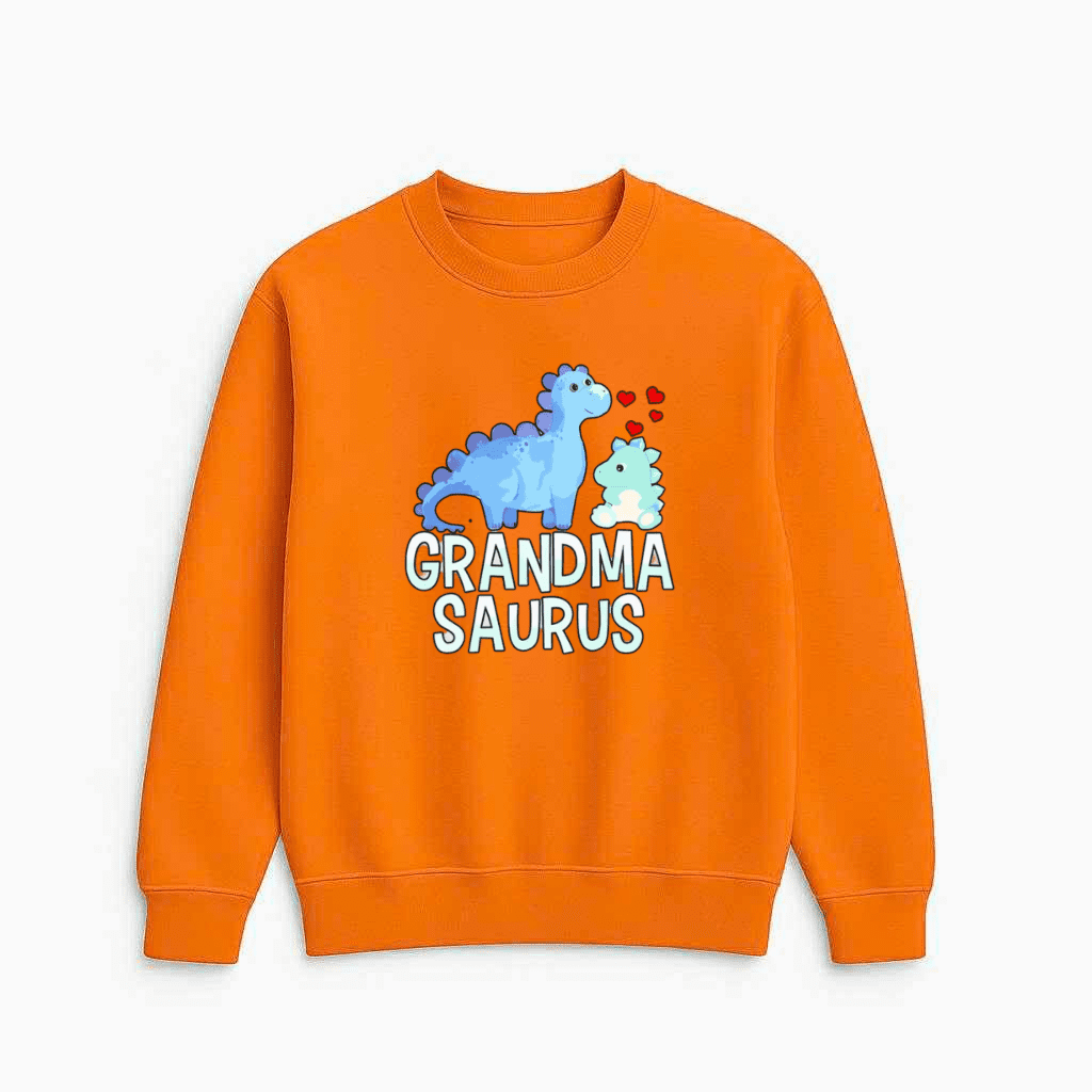 Grandma Dinosaur Cartoon Family Casual Outfit Cute Fun Graphic Print ...
