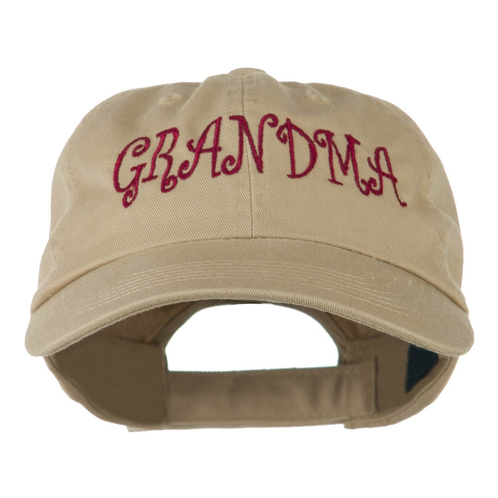 Grandma Embroidered Cap - Khaki OSFM - Walmart.com