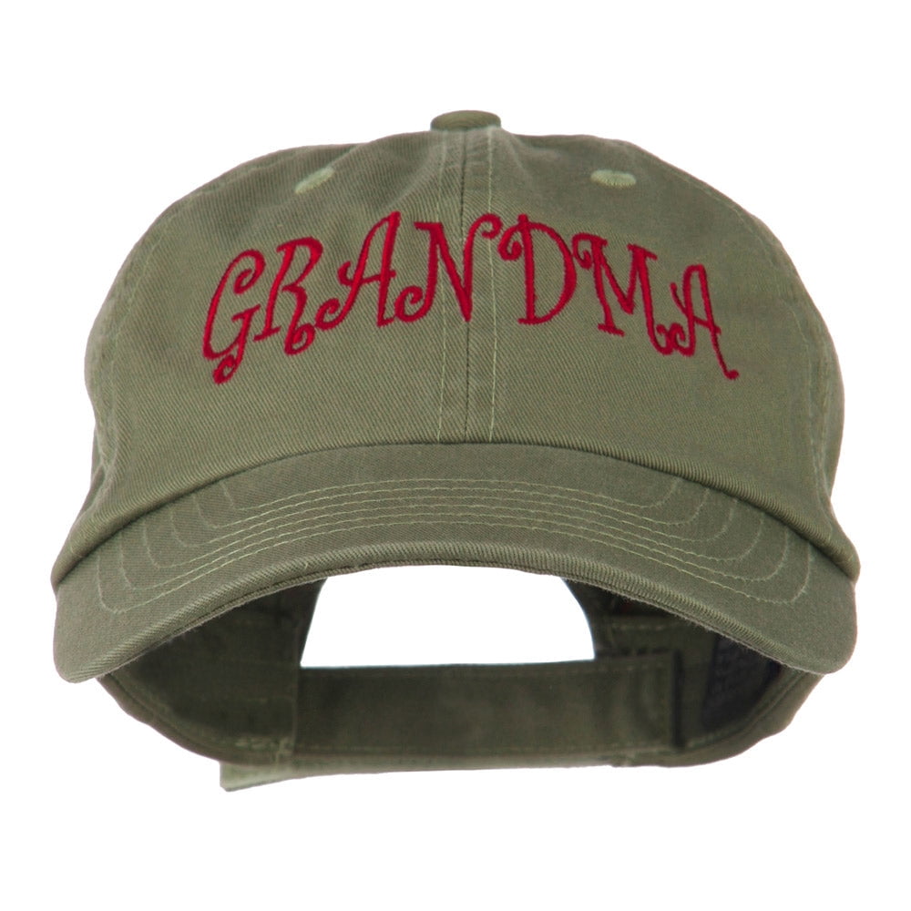 Grandma Embroidered Cap - Olive OSFM - Walmart.com