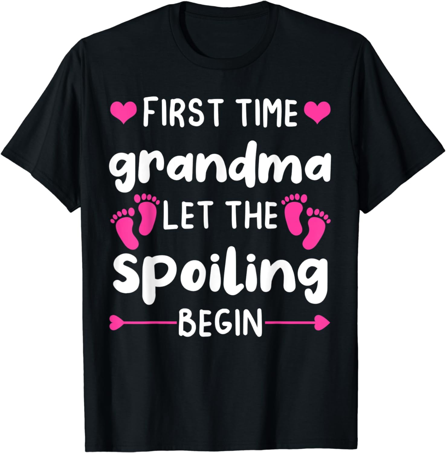 Grandma Est 2024 Funny First Time Grandmother Promoted T-Shirt ...