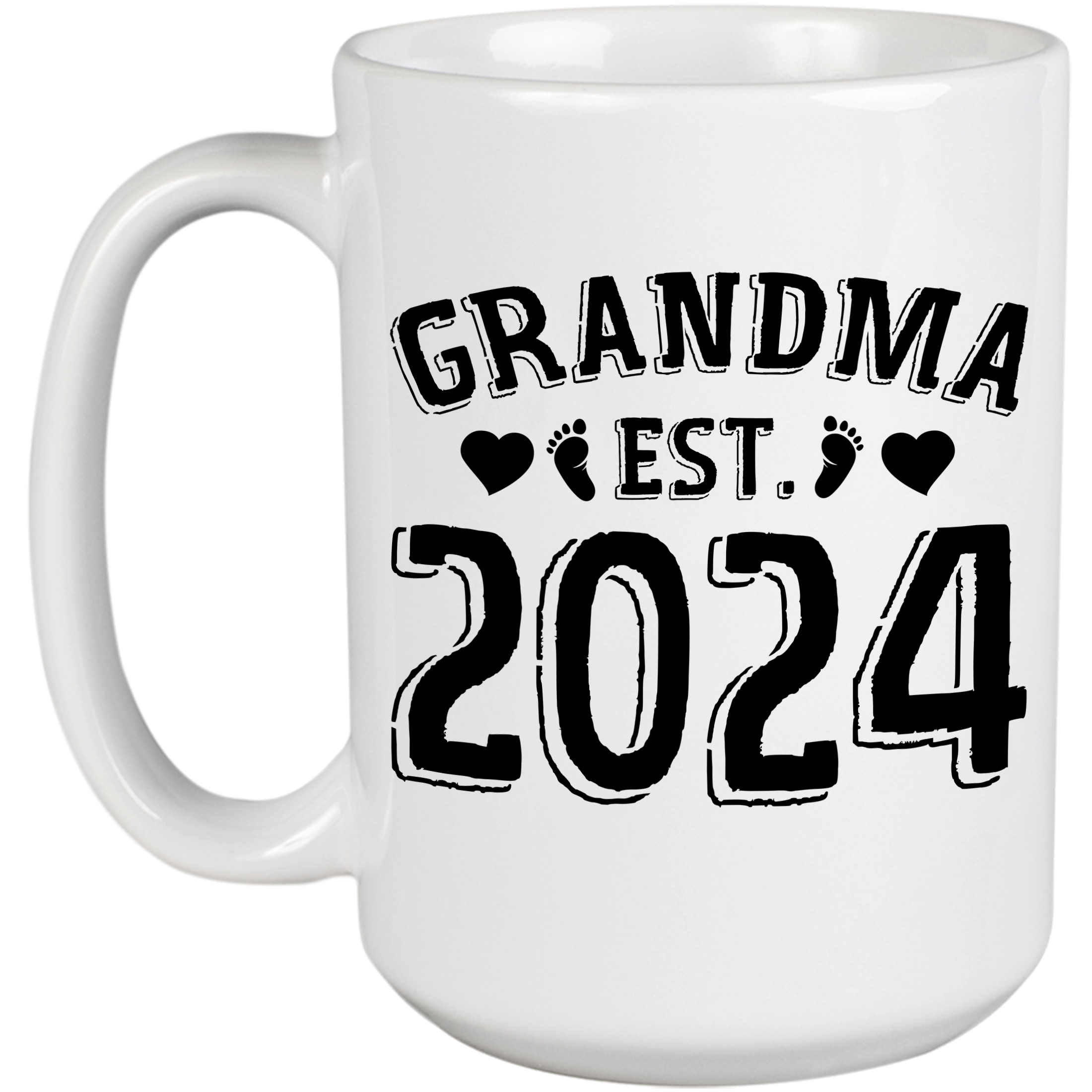 Grandma Est. 2024, Gender Reveal or Baby Shower Party, Grandmother-To ...