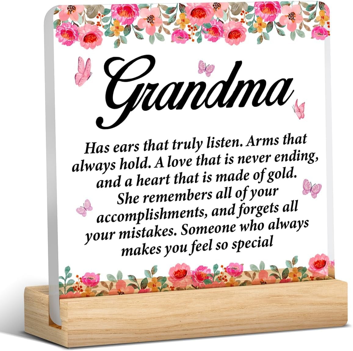Grandma Gift From Granddaughter Grandson, Meaningful Gift for Grandma ...