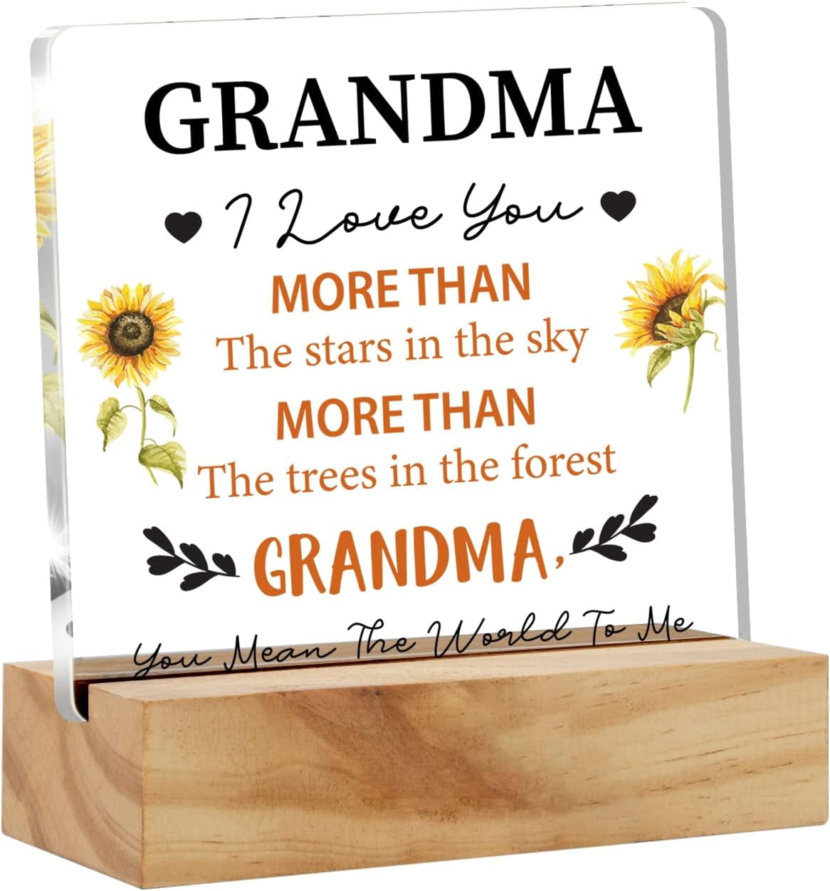 Grandma Gift Grandmother Gifts, Grandma You Mean The World To Me ...