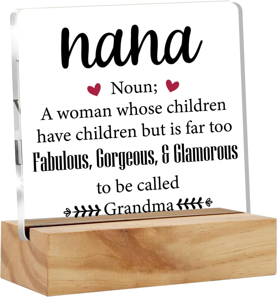 Grandma Gift Nana Gift, Fabulous Gorgeous Grandma Desk Decor Acrylic ...