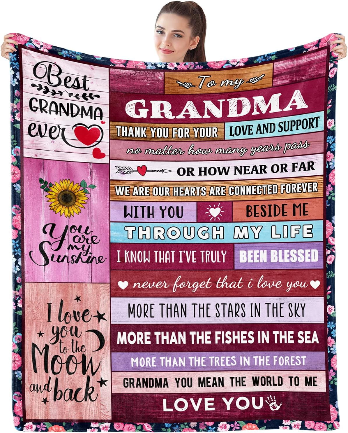 Grandma Gifts from Grandchildren to My Grandma Blanket from ...
