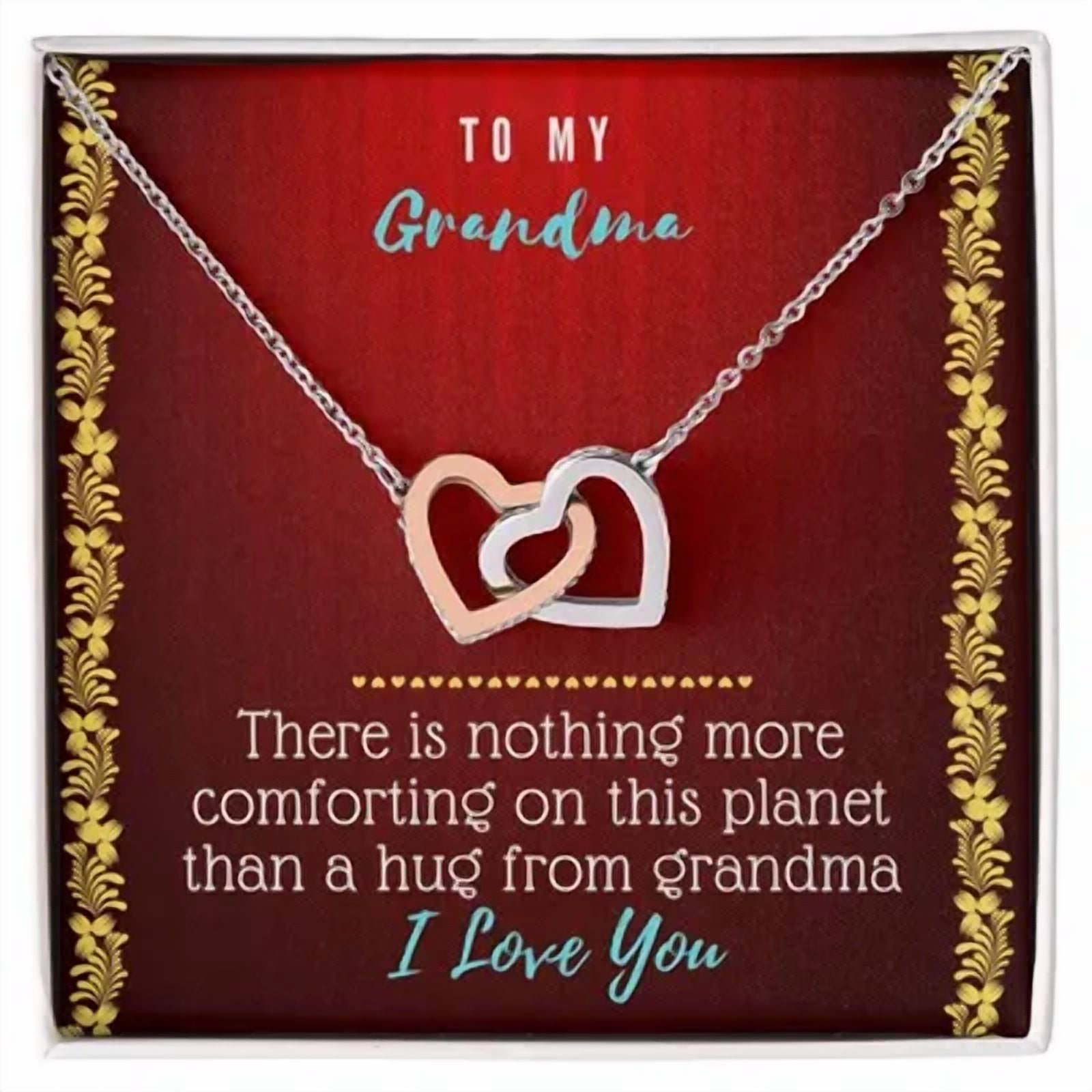 Grandma Heart Necklace, A Loving Keepsake From Loved Ones, Perfect For ...