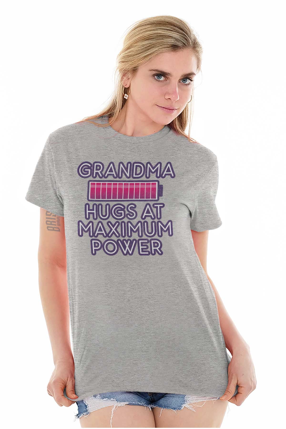 Grandma Hugs Cute Gigi Nana Gram Women Plus Size Graphic Tee Tees ...