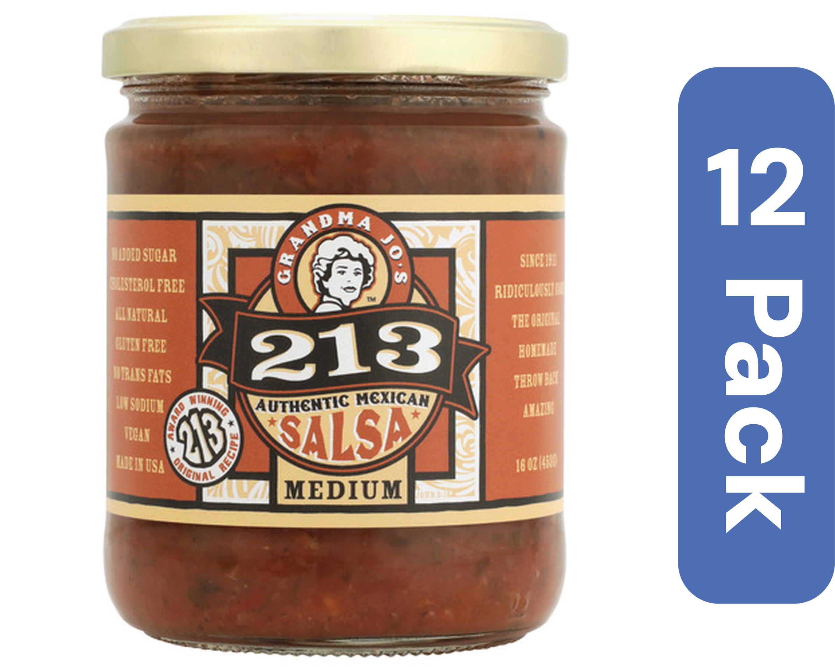 Grandma Jo's Salsa Medium 16 oz (Pack of 12) - Walmart.com