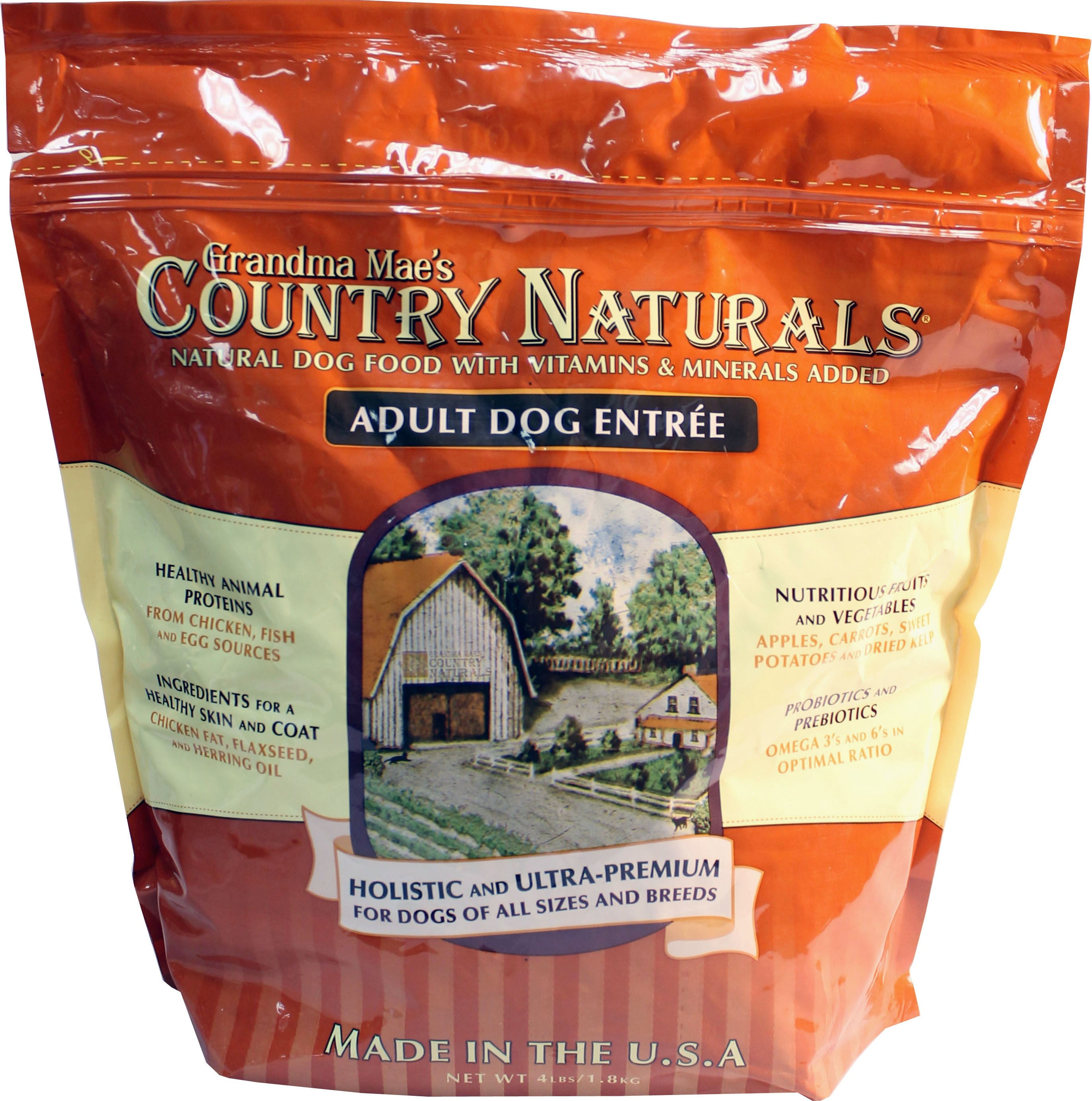 Grandma Mae's Country Naturals Adult Dog Entrée Dry Dog Food, 4 Lb ...