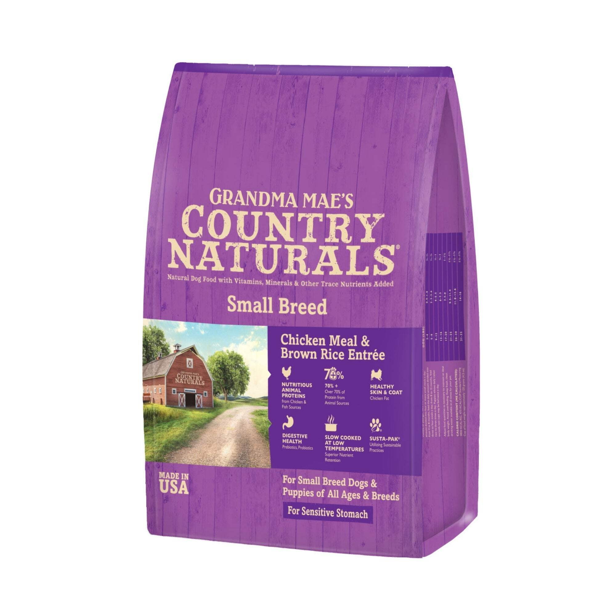 Grandma Mae's Country Naturals Small Breed Sensitive Stomach Dry Dog ...