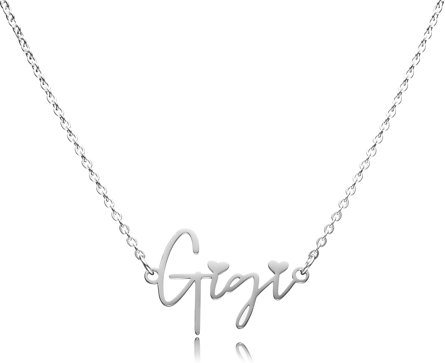 Grandma Necklace Nanny Jewelry Stainless Steel Cutout Gigi Mimi Nana ...