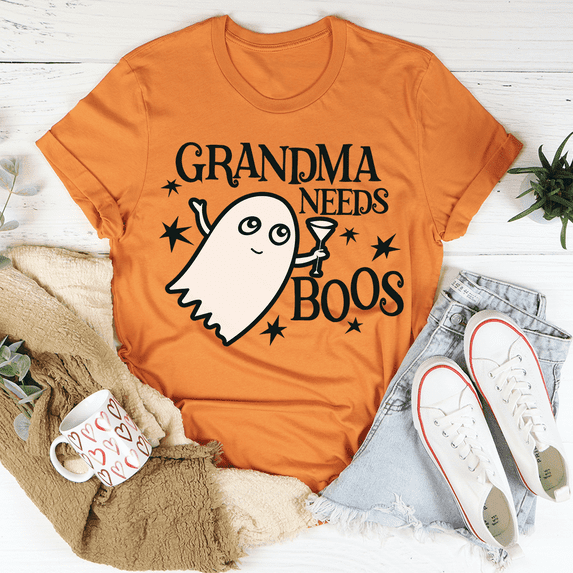 Grandma Needs Boos Tee Black Heather S Peachy Sunday T-Shirt - Walmart.com