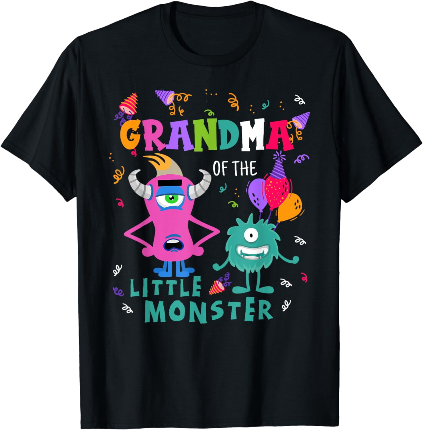 Grandma Of The Little Monster Birthday T-Shirt - Walmart.com