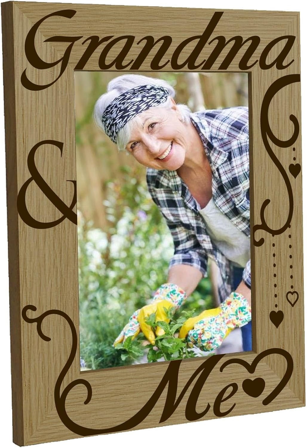 Grandma Photo Frame Wooden Picture Frame Vertical Natural Wood Photo ...