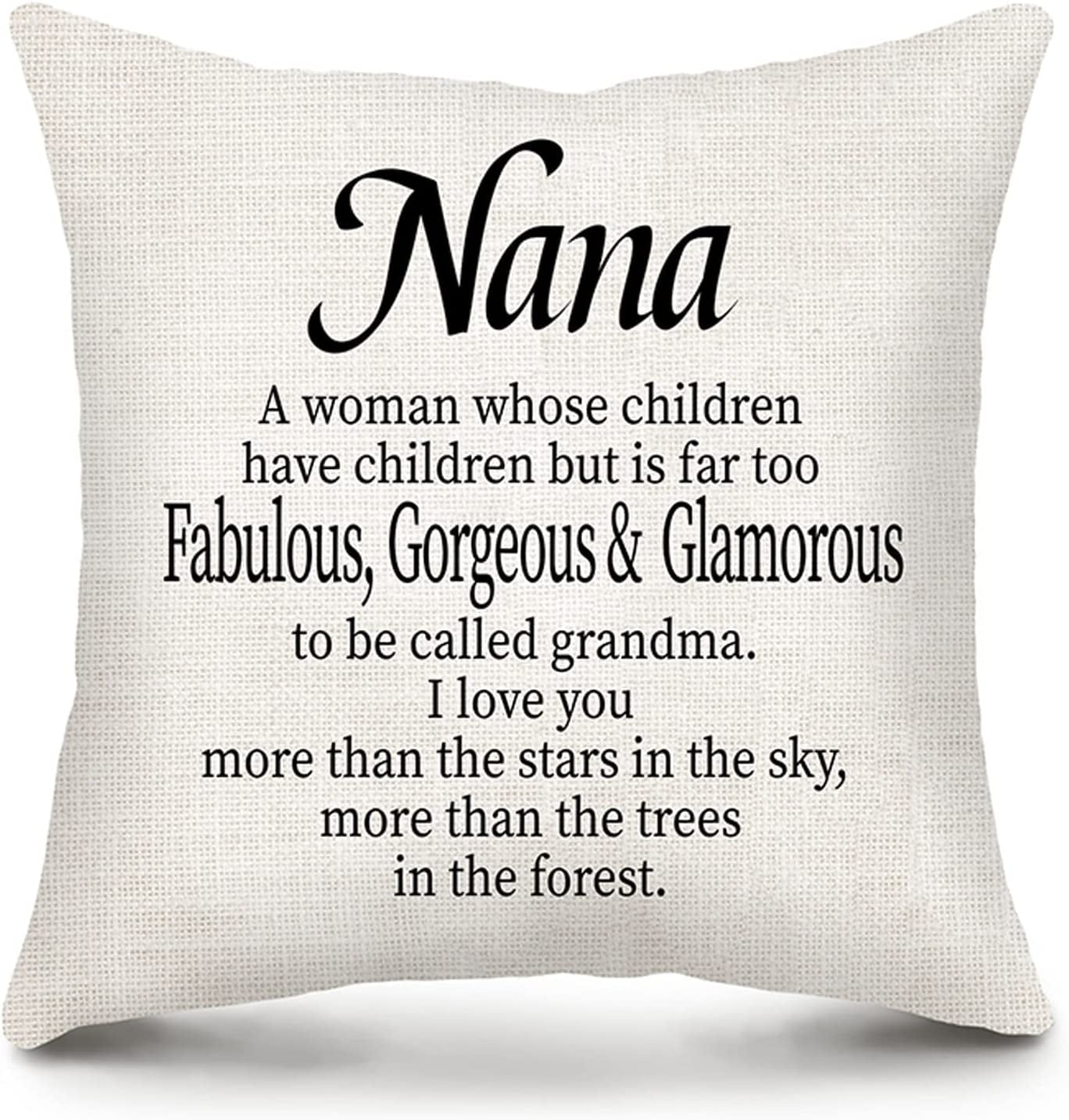 Grandma Pillow Case, Nana Gifts, Nana Pillow Cover- Grandma Gifts from ...