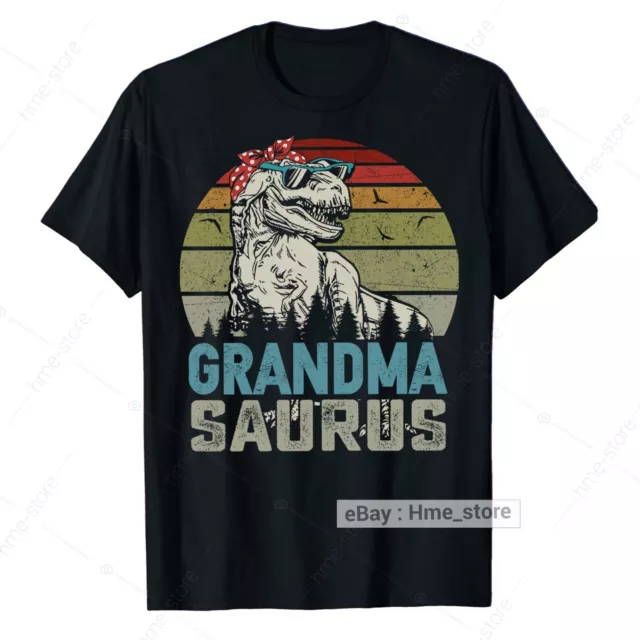 Grandma Saurus T-Shirt Funny Grandmother T-Rex Vintage Grandmasaurus ...