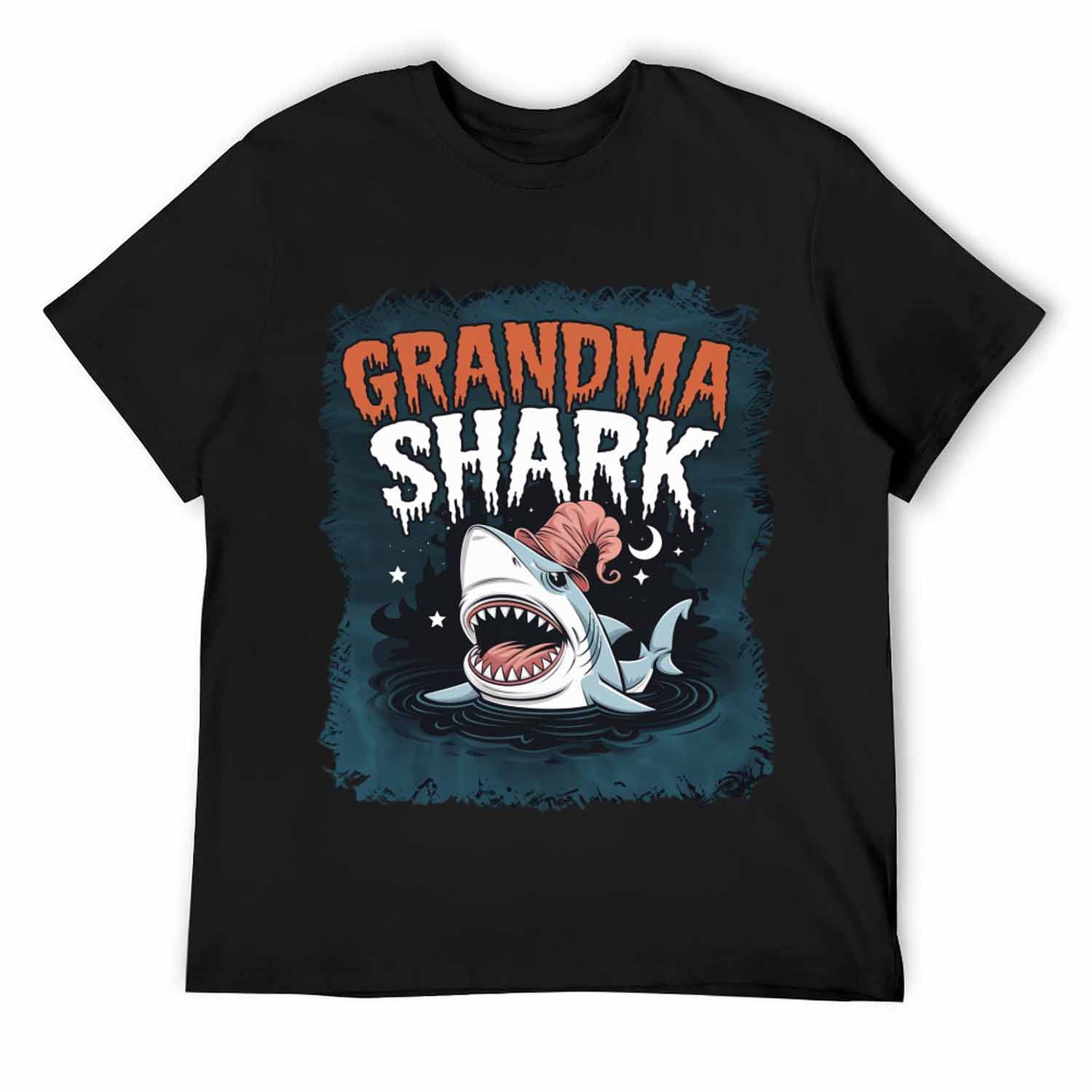 Grandma Shark Watersplash Mushroom Hunter Fungi Foraging - Mycologist T ...