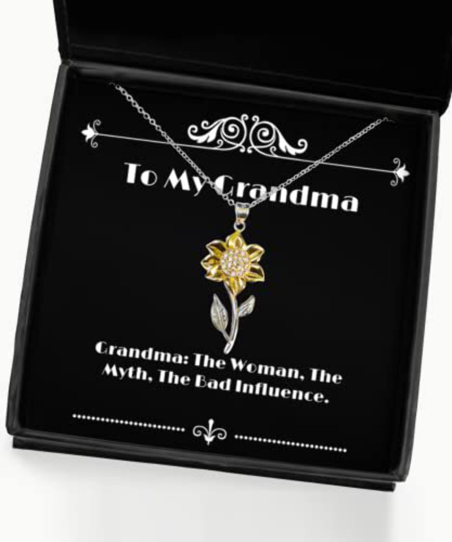 Grandma: The Woman, The Myth, The Bad Influence. Sunflower Pendant ...